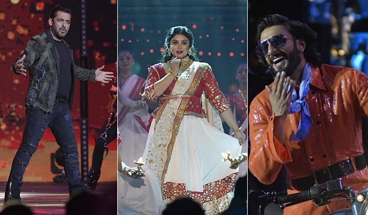 সালমান-রণবীরের সঙ্গে মঞ্চ মাতালেন ঋতাভরী