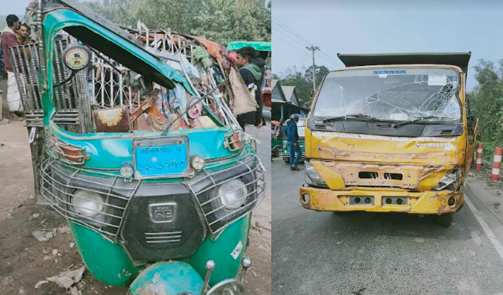 Truck-auto-rickshaw collision leaves 3 dead in Manikganj