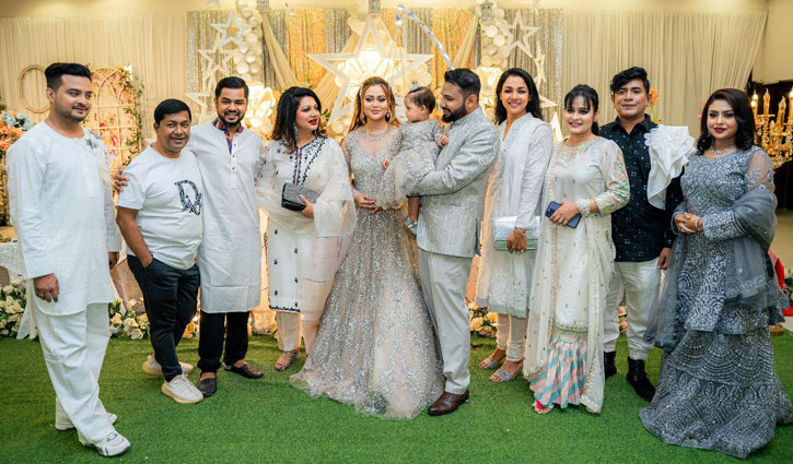 সীমান্ত-বারিশা দম্পতির মেয়ের জন্মদিনে তারার মেলা